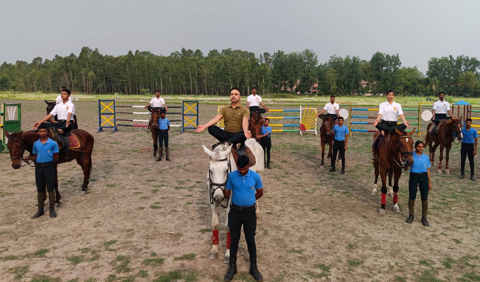 Colonel (Dr.) Ashok Singh Rathore Sets World Record: 10 Yoga Asanas on ...